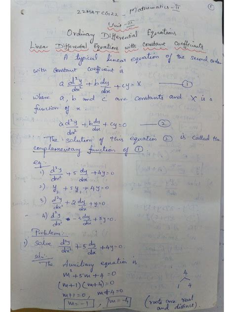 ordinary ordinary differential equations pdf