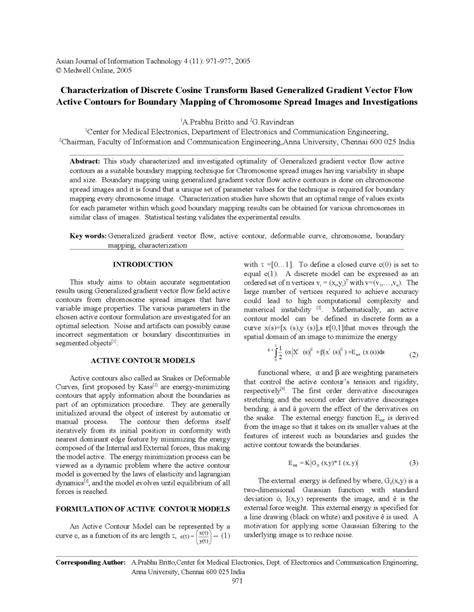 Pdf Aprabhu Britto Gravindran 2005 Characterization Of Discrete Cosine Transform Based