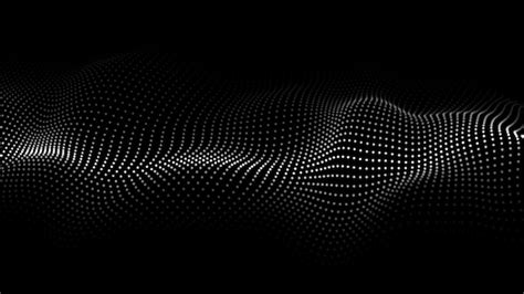 Premium Vector Digital Dynamic Wave Of Particles Vector Abstract Black Futuristic Background