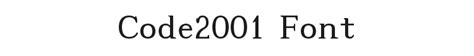 Code2001 Font Download Fonts4free