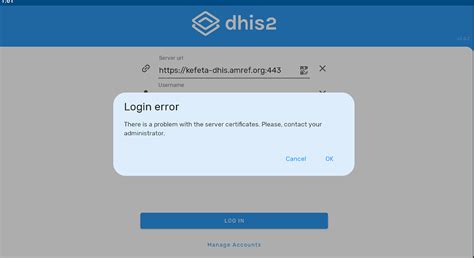 Ssl Certificate Issue In Dhis2 Android App Support Assistance