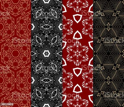 완벽 한 기하학적 선 패턴입니다 빈티지 장식 세트입니다 꽃 디자인입니다 벡터 일러스트입니다 아트 데코 스타일입니다 0명에 대한 스톡 벡터 아트 및 기타 이미지 Istock