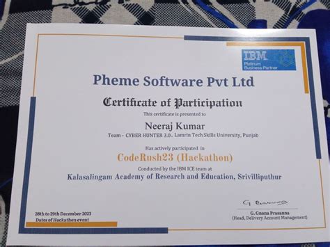 neeraj kumar on linkedin hackathon ibm innovation teamwork