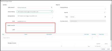 Create Update And Print Purchase Orders IndusTrack Support