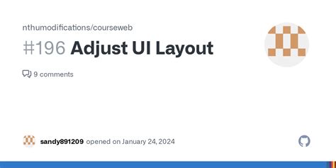 Adjust Ui Layout · Issue 196 · Nthumodificationscourseweb · Github