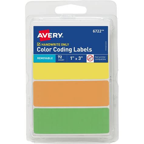 Avery® Removable Neon Color Coding Labels