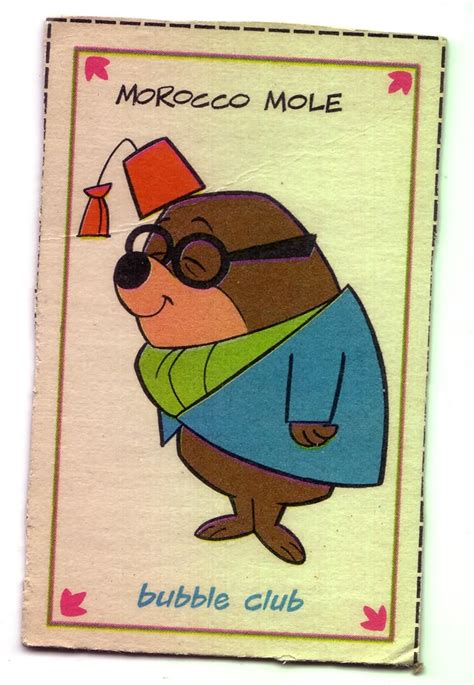 Hanna Barbera Bubble Bath Box Card Morocco Mole Hanna Barbera Genie