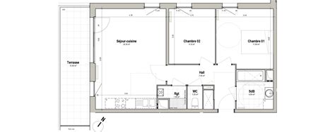 Plan Appartement T3 De 60 75 M² Neuf à Pérenchies Résidence « Linéo