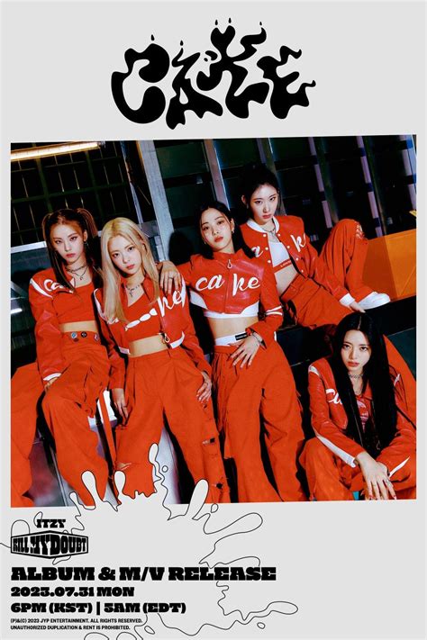 Itzy Cake South Korean Girls Korean Girl Groups Top 5 Songs Minimalist Poster Design Kpop