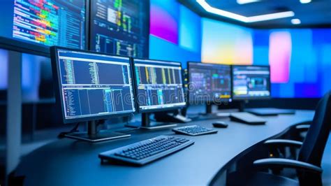 Modern Data Center Control Room Technology Innovation Monitoring Security Efficiency A