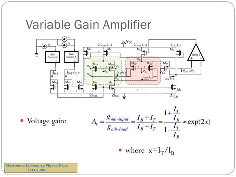 PPT V Bulk Driven Variable Gain Amplifier PowerPoint Presentation ID