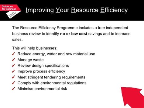 Resource Efficiency Masterclass Next Steps Presentation