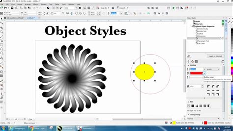 Corel Draw Tips Tricks Object Styles GRAPHIC Drawing Tools YouTube