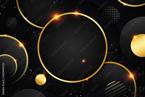 Abstract 3d Background With Layers Of Black Paper Vector Geometric Illustration Of Carbon