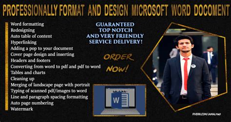 Do Formatting Editing Designing Of Microsoft Word Documents By Jamal960 Fiverr