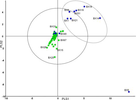 Partial Least Squares Discriminant Analysis PLS DA Loading Plot Based Download Scientific