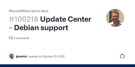 Update Center Debian Support · Issue 100218 · Microsoftdocsazure Docs · Github