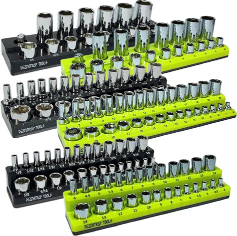 Magnetic Socket Organizer Standard Sizing Pack Of 6