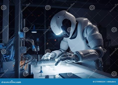 Laboratory With Conducting Research Scientific Experimentation And Measurement In A Lab In Flat