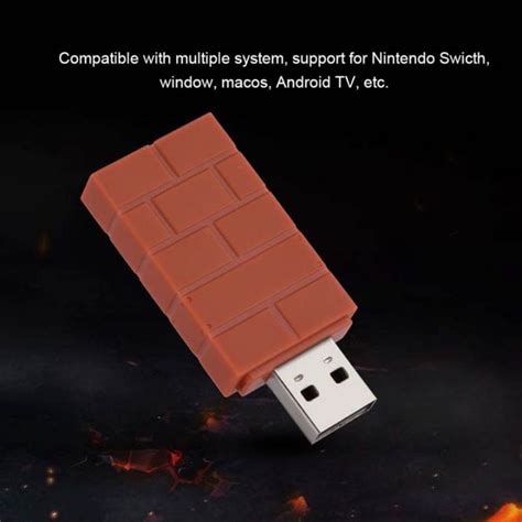 อะแดปเตอร์บลูทูธไร้สาย Usb สําหรับ Nintendo Switch And 8 Bitdo Controllers And Windows And Mac