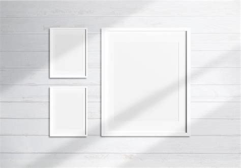 흰색 현실적인 사각형 회색 프레임 모형에 격리된 빈 공간 세로 사진 프레임 디자인 그림 그림 포스터 레터링 또는 그림자