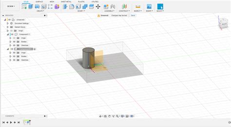 Moving The Origin Of A New Component To Match Its Location Autodesk Community