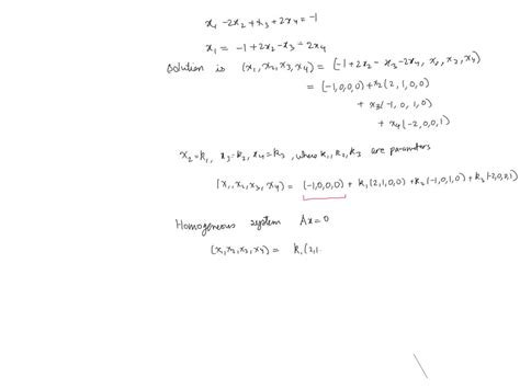 Solved Exercise 2 2 1 In Each Case Find A System Of Equations That Is