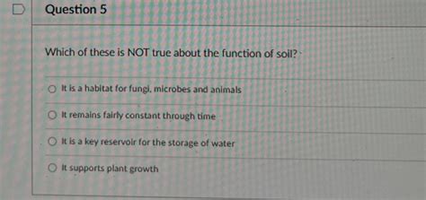 solved question 5which of these is not true about the
