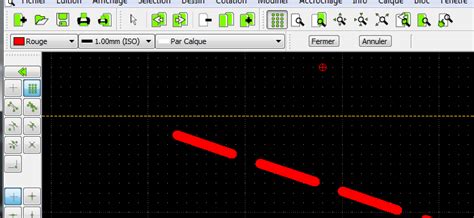 LibreCAD User Setting Lines