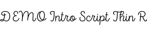 Fsp Demo Intro Script Thin Regular Free Fonts Helvetica Neue Font