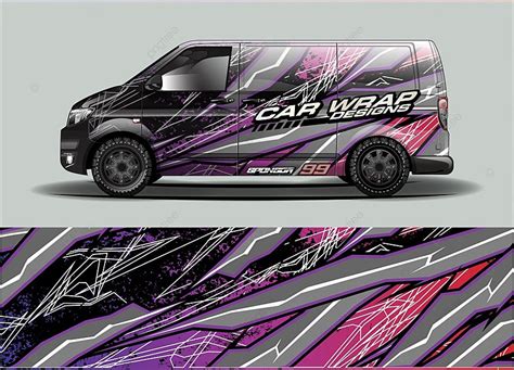 Car Wrap Decal Design Vector Mockup Template Download On Pngtree
