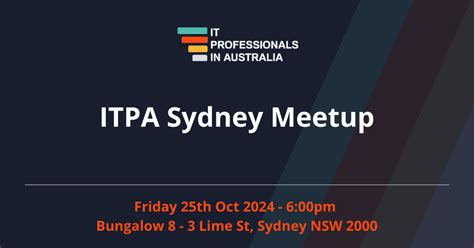 Sydney Meetup 2510 Itpa