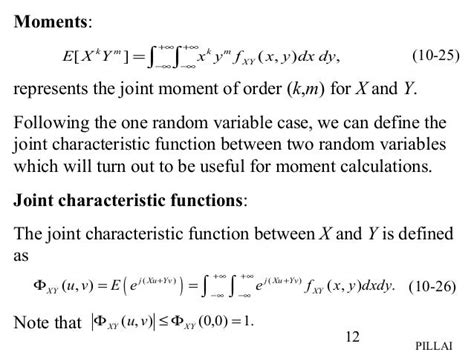 Joint Moments And Joint Characteristic Functions