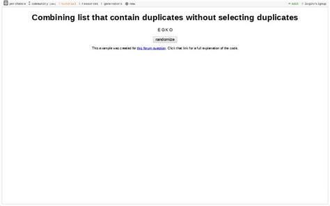 Combining List That Contain Duplicates Without Selecting Duplicates