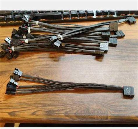 Кабель питания вентиляторов 1 Molex 4 вентилятор Москва Комьютерные аксессуары и