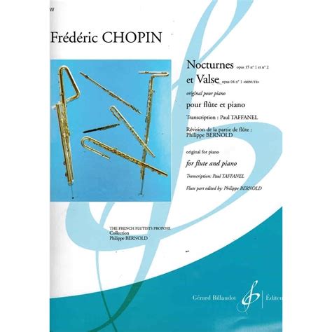 Nocturnes Op15 And Waltz Op64 F Chopin Just Flutes