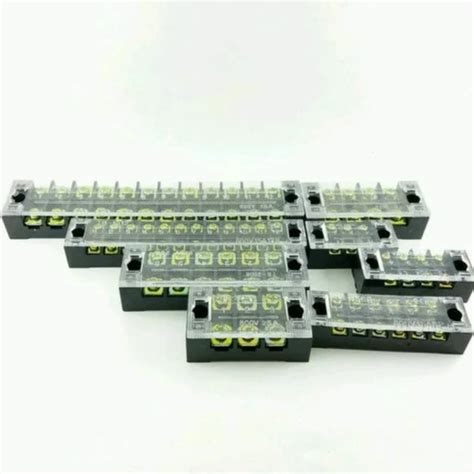 Jual TB Terminal Block 3P 4P 6P 12P Terminal Blok Kabel TB 15A 25A 25A 6Pole Jakarta
