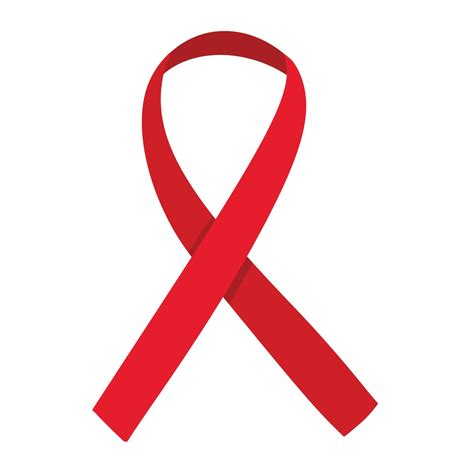 Red Ribbon Symbol Of Bleeding Disorders Awareness Month Hemophilia Day Design Element