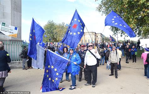 Anti Brexit Campaigners March Through London Demanding 2nd Referendum