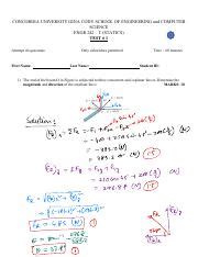 ENGR 242 T F23 Test 1 Solution Marking Scheme Pdf CONCORDIA UNIVERSITY GINA CODY Babe OF