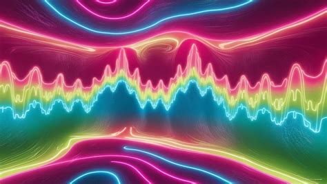 pulsing animated waveform background vibrant audiodata signal effect