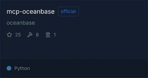 Get Current Tenant Mcp Oceanbase Glama