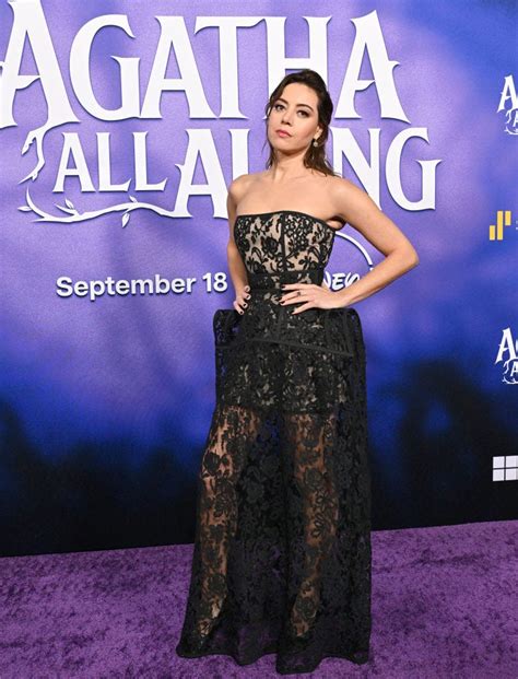 Aubrey Plaza Serves Campy Funeral Chic In This Lacy Goth Look