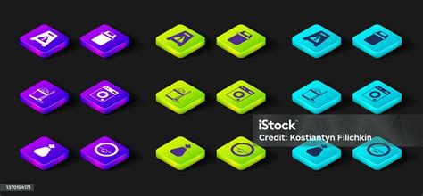 쓰레기 봉투 로봇 진공 청소기 걸레와 양동이 와셔 쓰레기통 및 젖은 바닥 아이콘을 설정합니다 벡터 3차원 형태에 대한 스톡 벡터 아트 및 기타 이미지 Istock