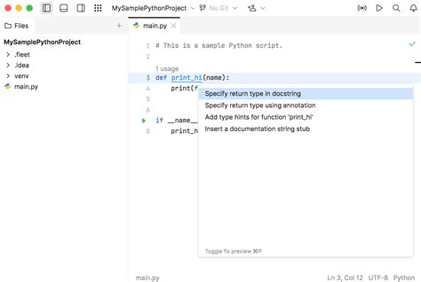 Getting Started With Python Jetbrains Fleet Documentation