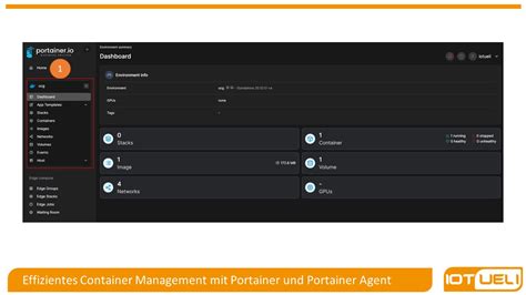 Installation Portainer Agent Dynamisch Iot Anwendung Iotueli