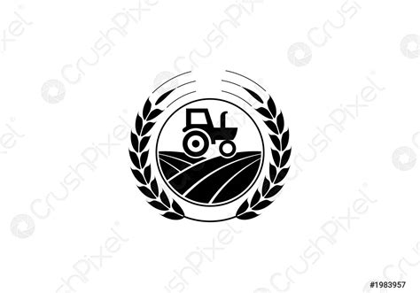 Tractor Logo Or Farm Logo Template Suitable For Any Business Stock