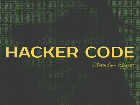 Hacker Code Photoshop Effect By Promo Graphics On Dribbble