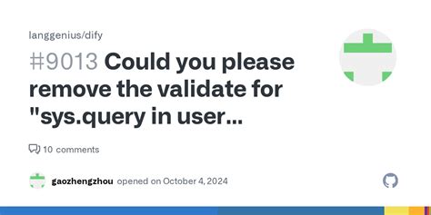Could You Please Remove The Validate For Sysquery In User Message Is Required In Llm Node