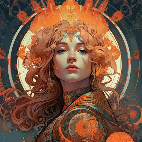 Woman In An Erruption Of Orange By Vieregg On Deviantart